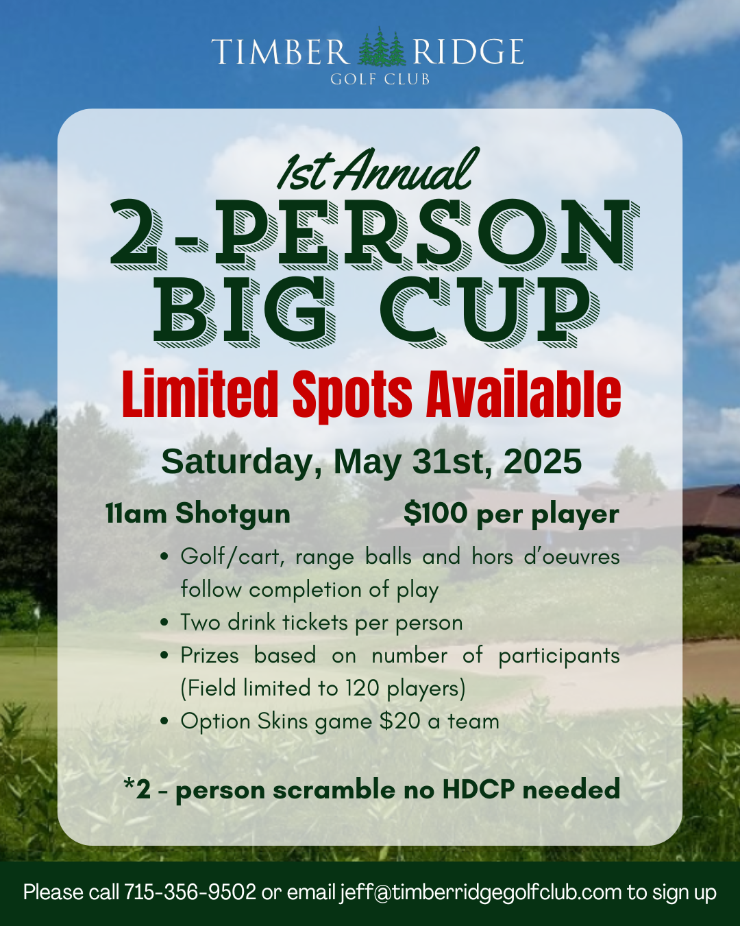 Welcome to Timber Ridge Golf Club! - Timber Ridge Golf Club